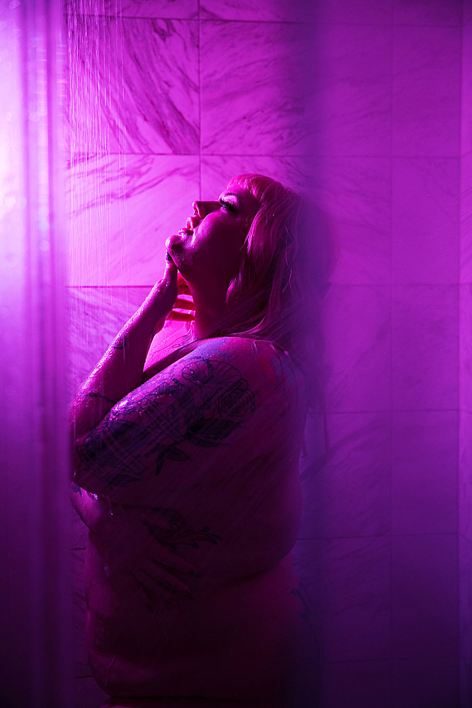 Las Vegas Neon Lights Boudoir Photography
